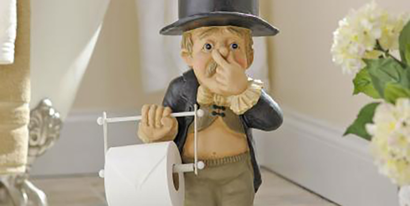 This Stinky Butler Toilet Paper Holder - Add Some Humor To Your Bathroom