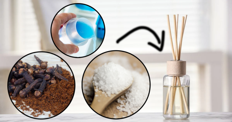 Homemade Air Freshener With Fabric Softener And Salt