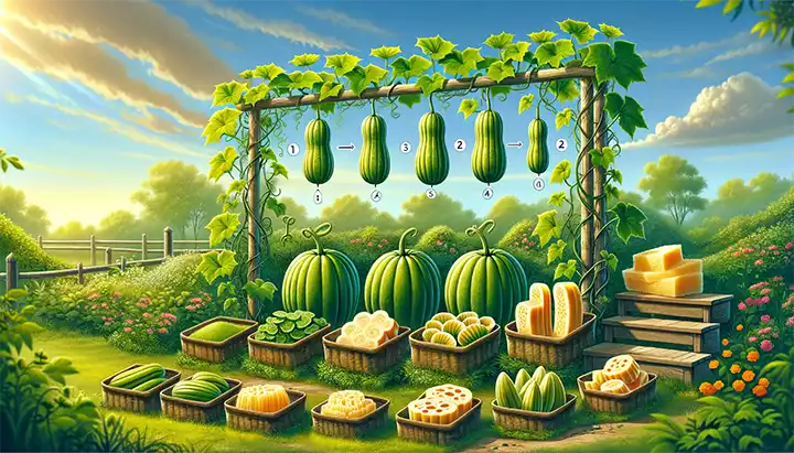How To Grow Luffa and Turn Them Into Sponges - sharingideas.me