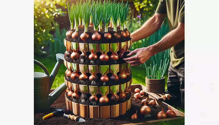 How to Build an Onion Tower: A Step-by-Step Guide to Vertical Gardening ...